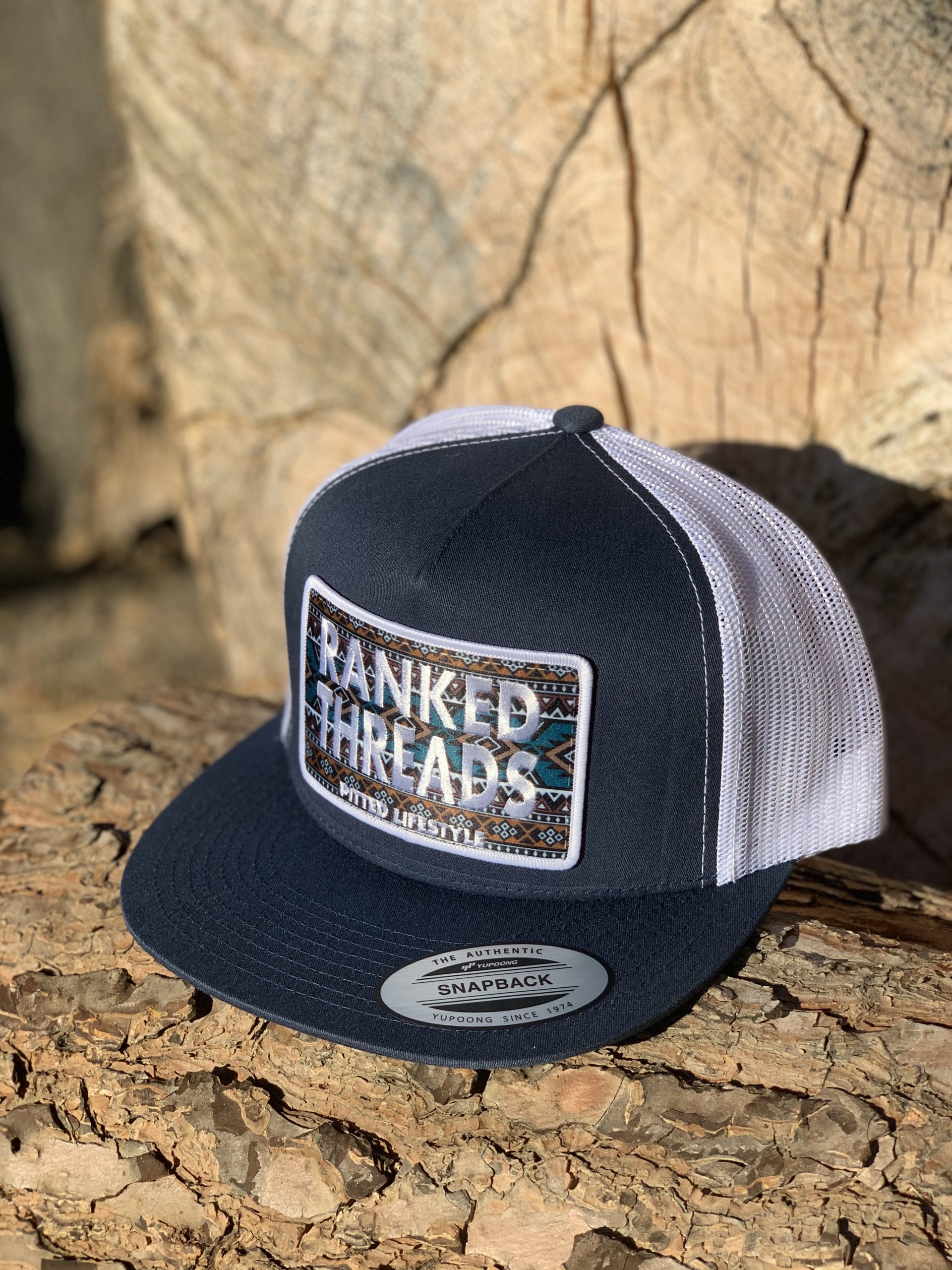 PITTED AZTEC PATCH (NVY/WHT) – El Reparo Boots